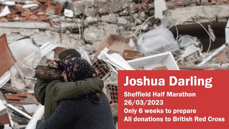 Joshua Darling is fundraising for The British Red Cross Society