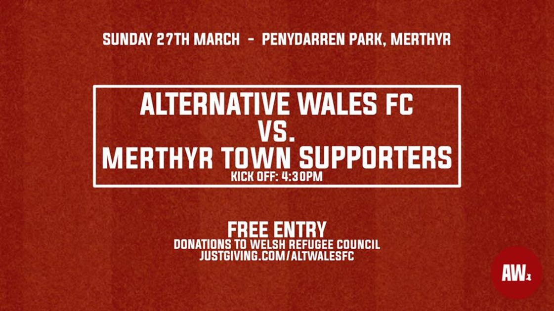 Alternative Wales is fundraising for WELSH REFUGEE COUNCIL