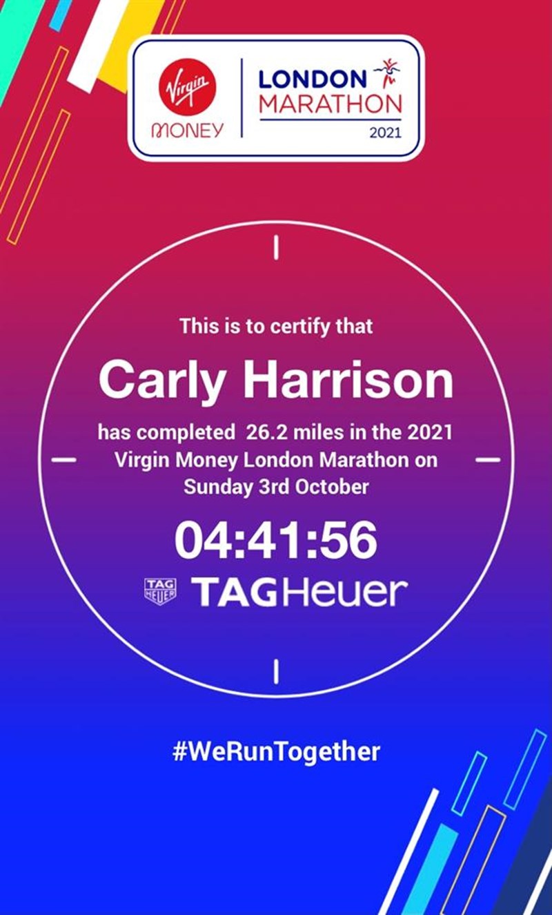 Carly Harrison is fundraising for Stroke Association