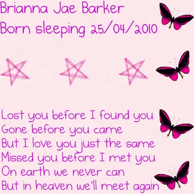 Aimee Barker is fundraising for Sands