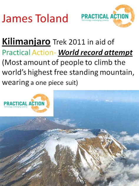 James Toland is fundraising for Practical Action