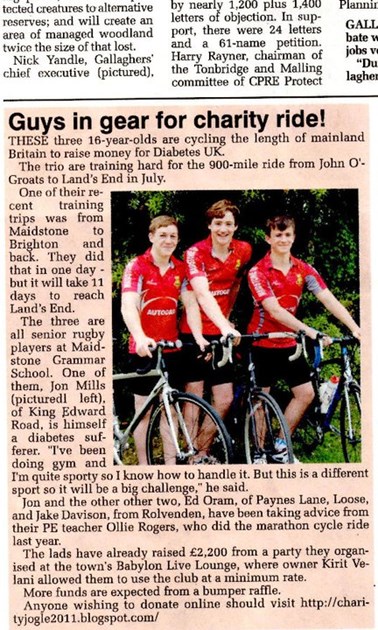Edward Oram is fundraising for Diabetes UK