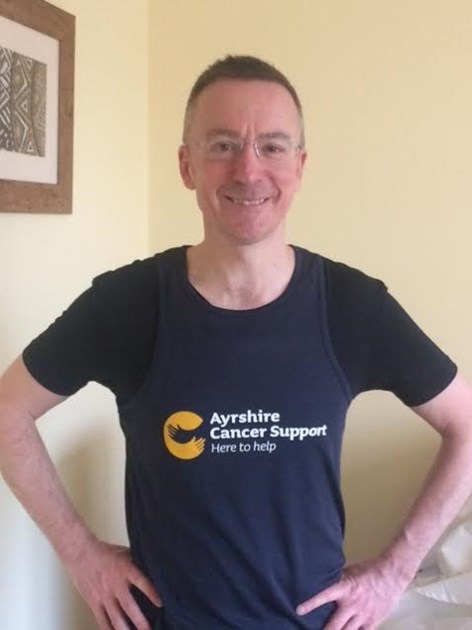Graeme Bowles is fundraising for Ayrshire Cancer Support