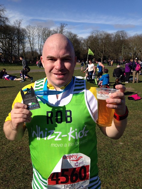 Rob Negus is fundraising for Whizz Kidz