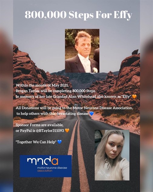 Brogan Taylor is fundraising for Motor Neurone Disease Association