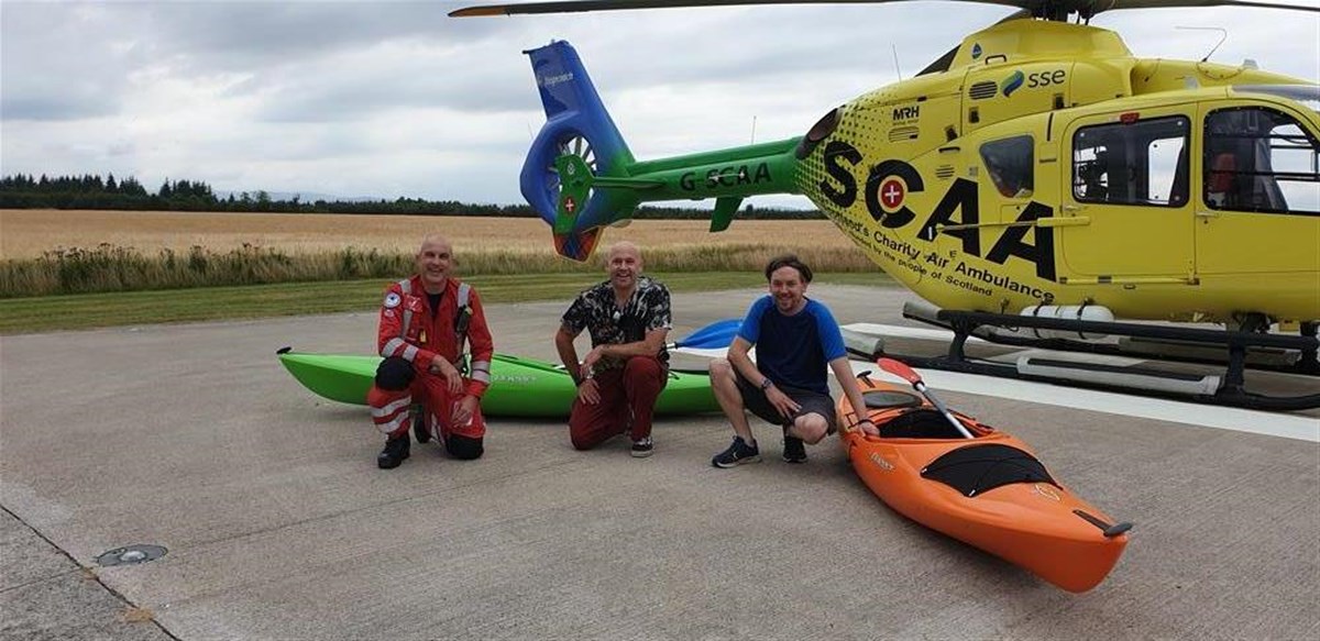 Tom and Mike Hanratty is fundraising for Scotland's Charity Air Ambulance