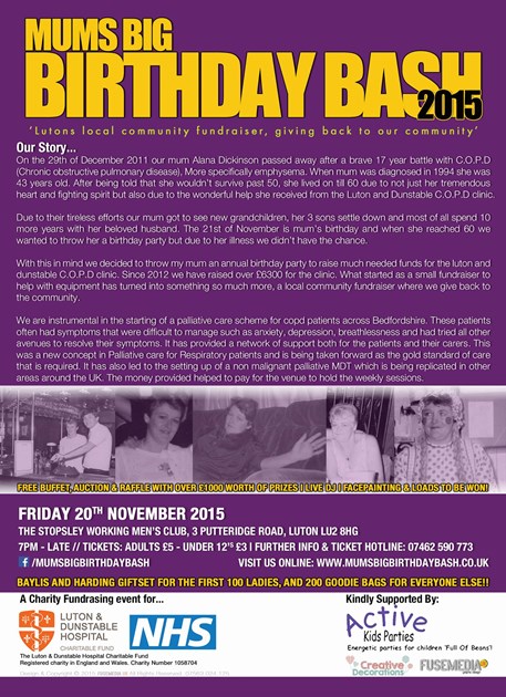Allan Dickinson is fundraising for The Bedfordshire Hospitals NHS Charity