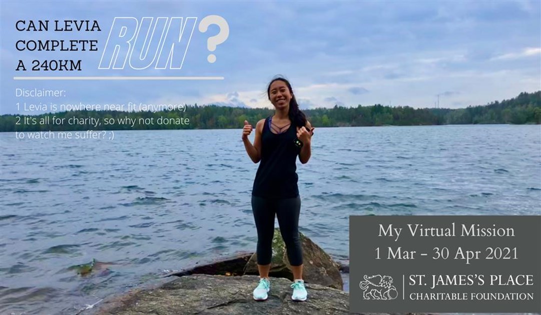 Levia Goh is fundraising for St. James's Place Charitable Foundation