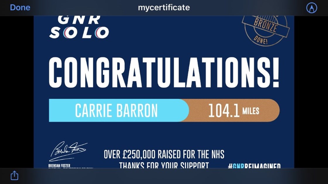 Carrie Barron is fundraising for The Sick Children's Trust