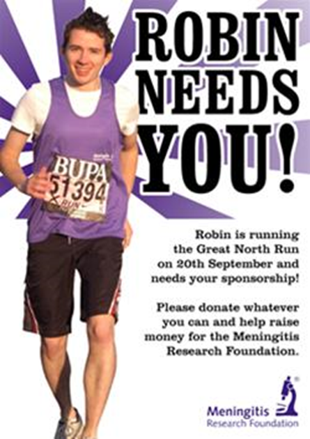 Robin Asquith is fundraising for Meningitis Research Foundation