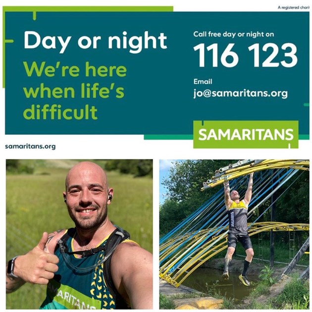 Andrew Baines-Vosper is fundraising for Samaritans