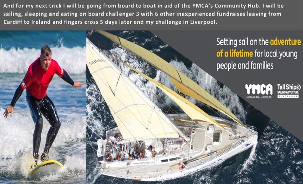 James Ellard is fundraising for YMCA Newark and Sherwood