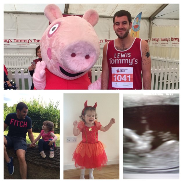 Lewis Keywood is fundraising for Tommy’s, the pregnancy and baby charity