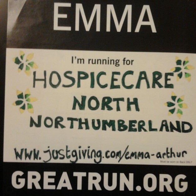 Emma Arthur is fundraising for HospiceCare North Northumberland