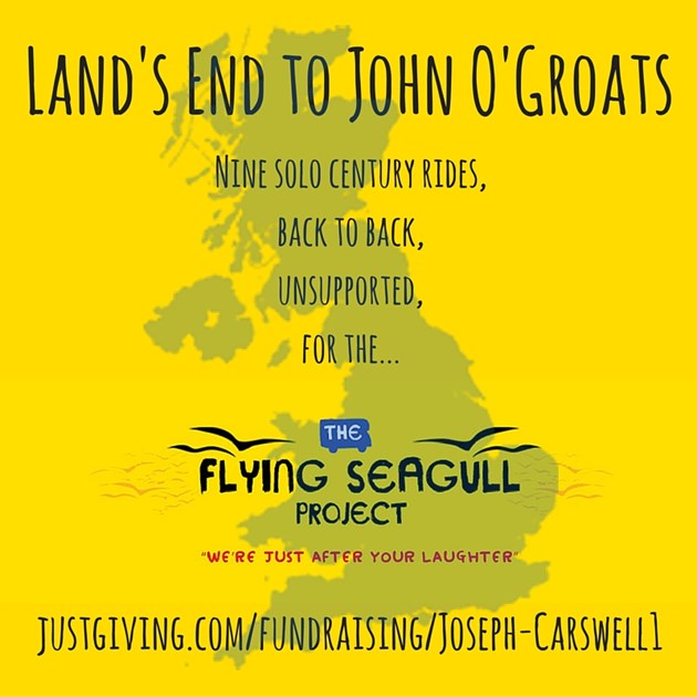 Joseph Carswell is fundraising for The Flying Seagull Project