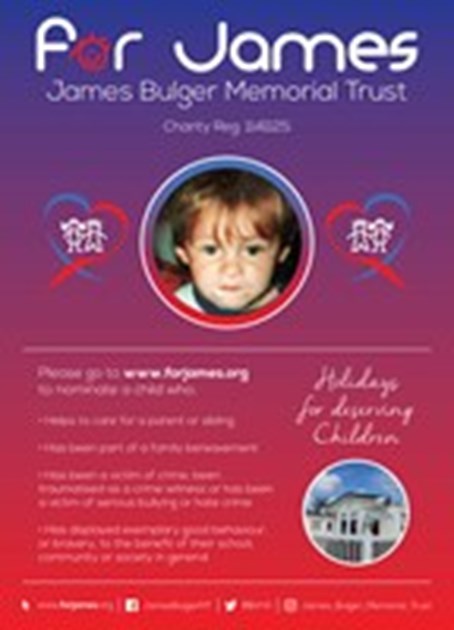 Harry Breen is fundraising for The James Bulger Memorial Trust.