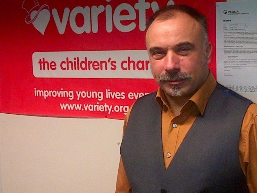 Andrew Sneyd is fundraising for Variety, the Children's Charity