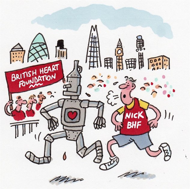 Nick Newman is fundraising for British Heart Foundation