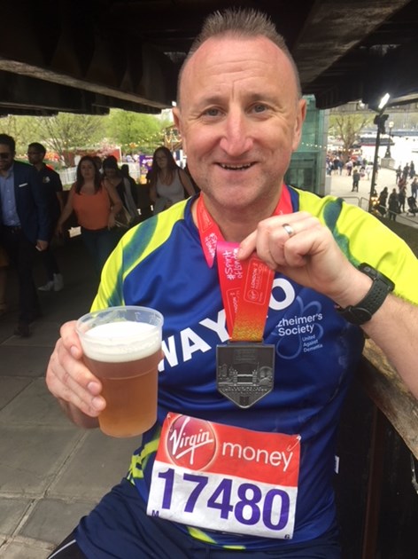 Wayne Entwistle is fundraising for Alzheimer's Society