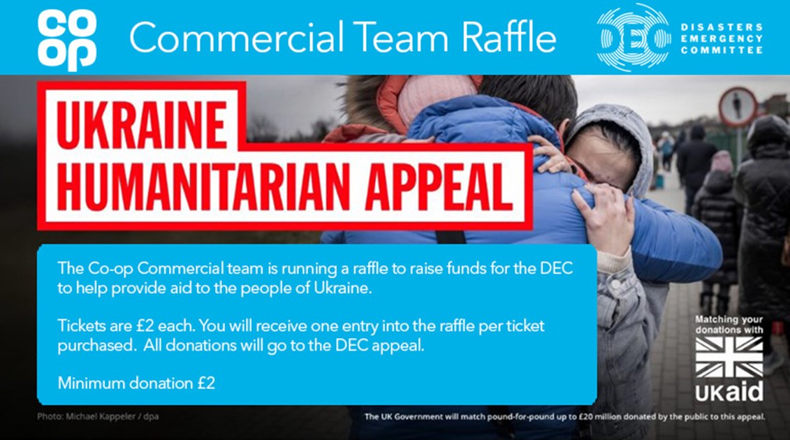 Co-op Commercial is fundraising for Disasters Emergency Committee