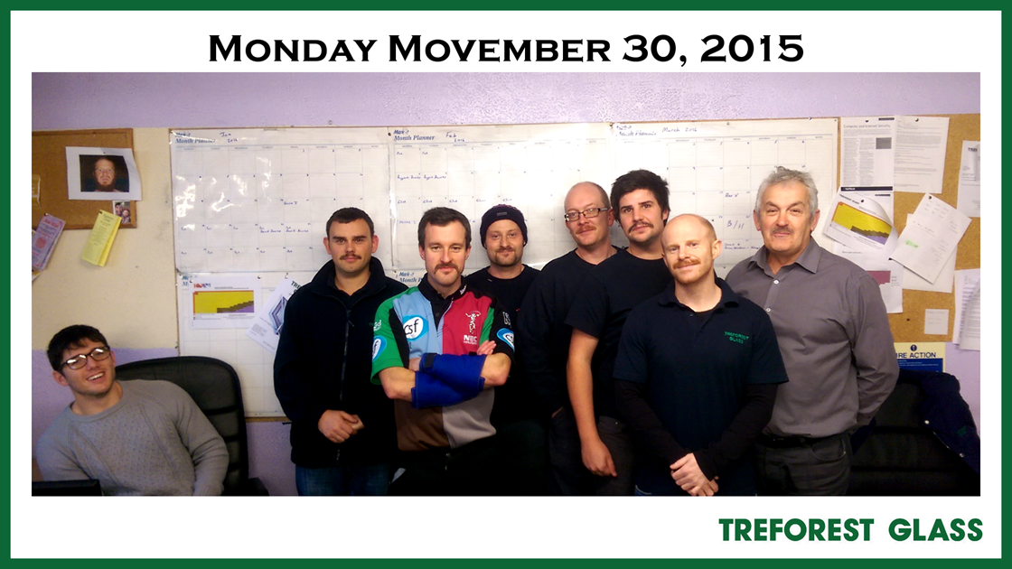Treforest Glass is fundraising for Movember