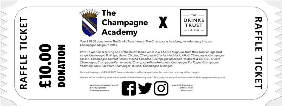 Champagne Academy is fundraising for The Drinks Trust