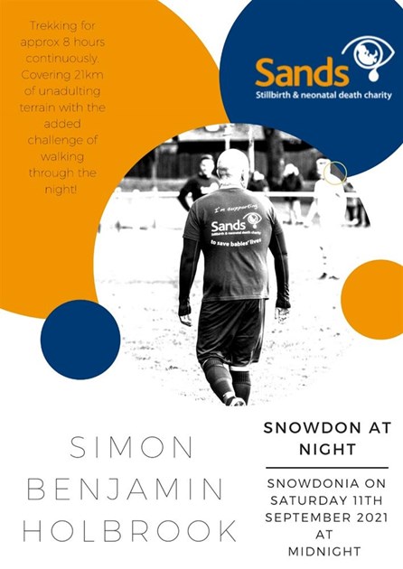 Simon Benjamin Holbrook is fundraising for Sands, the stillbirth and ...
