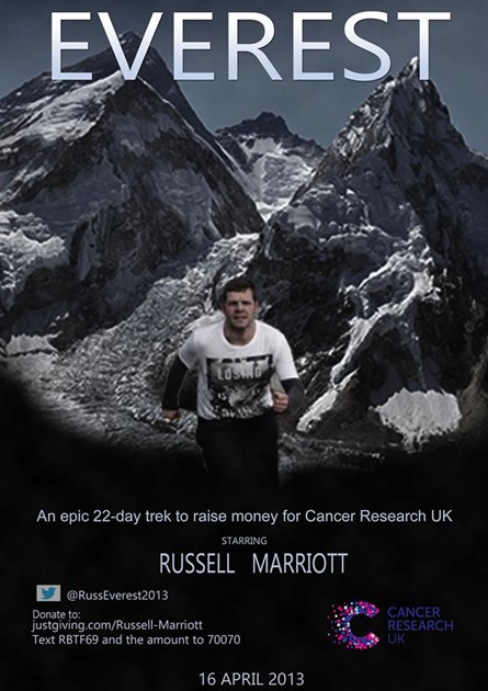 Russell Marriott is fundraising for Cancer Research UK