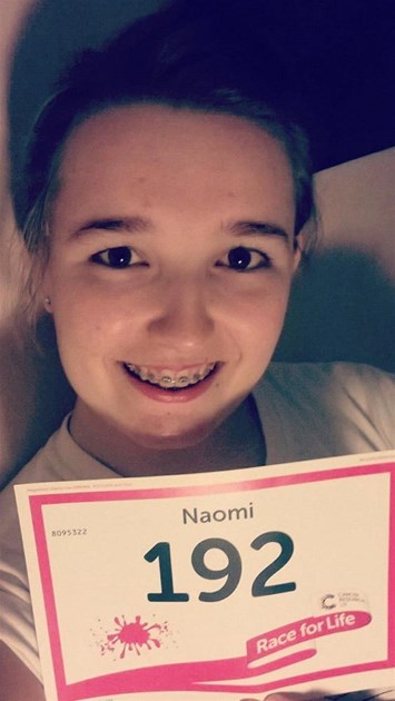 Naomi Cox is fundraising for Cancer Research UK
