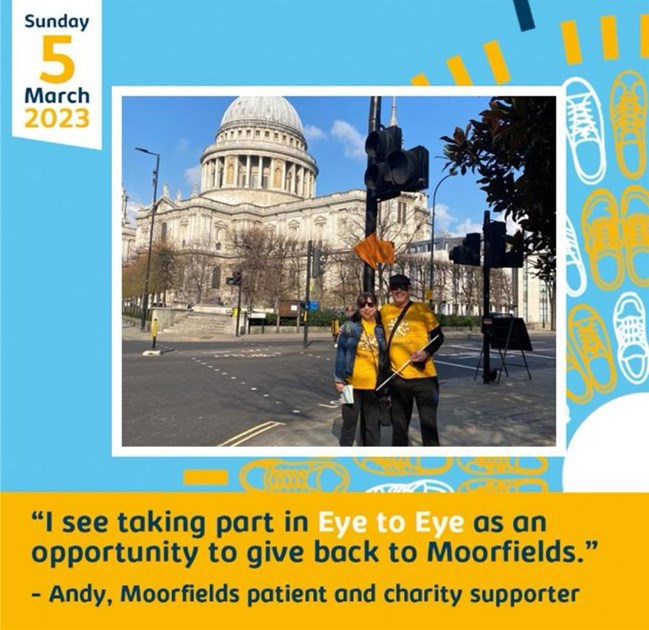 Andy Findley is fundraising for Moorfields Eye Charity