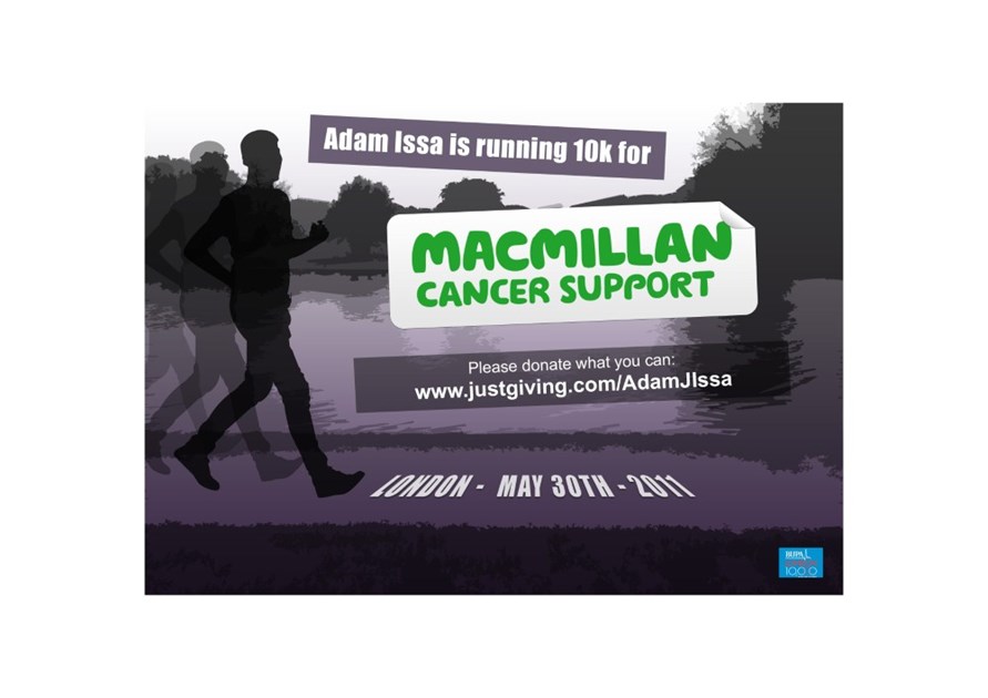 Adam Issa is fundraising for Macmillan Cancer Support